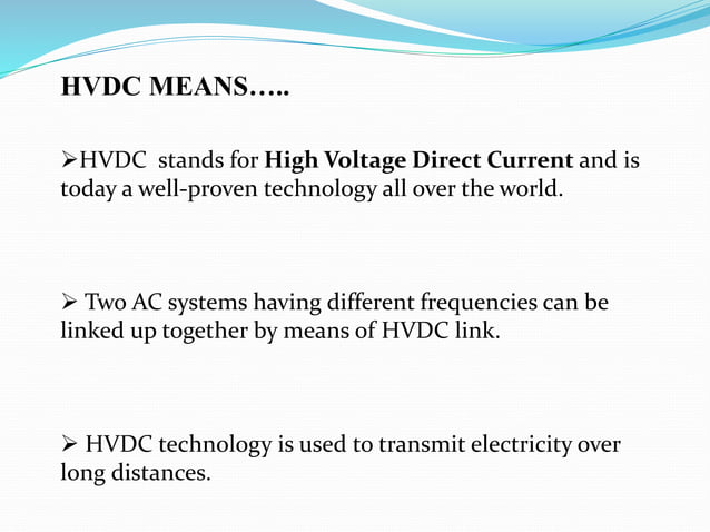 Hvdc transmission seminar | PPTX | Computer Networking | Computing