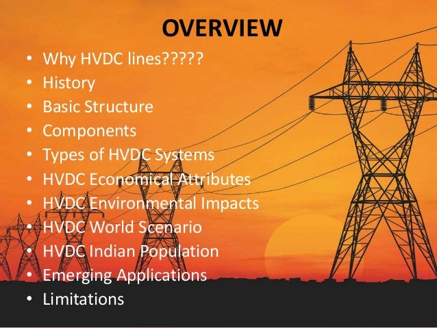 Hvdc technology