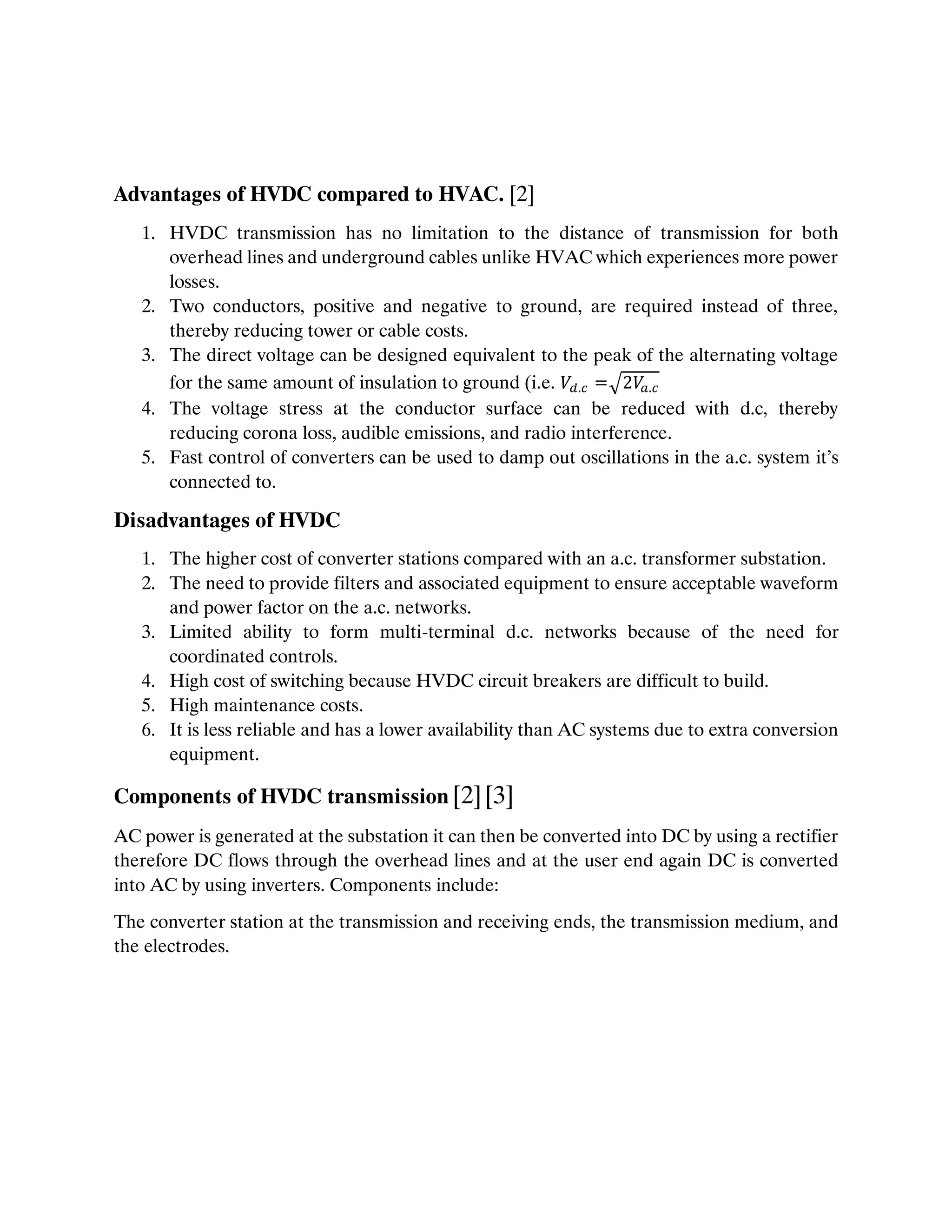 Hvdc transmission | PDF