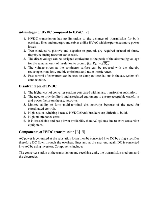 Hvdc transmission | PDF