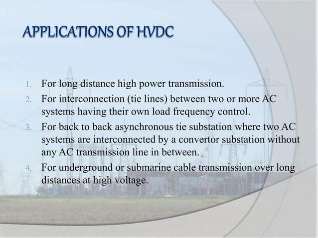 Hvdc transmission system | PPTX