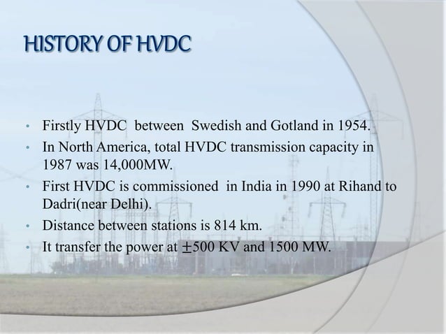 Hvdc transmission system | PPTX