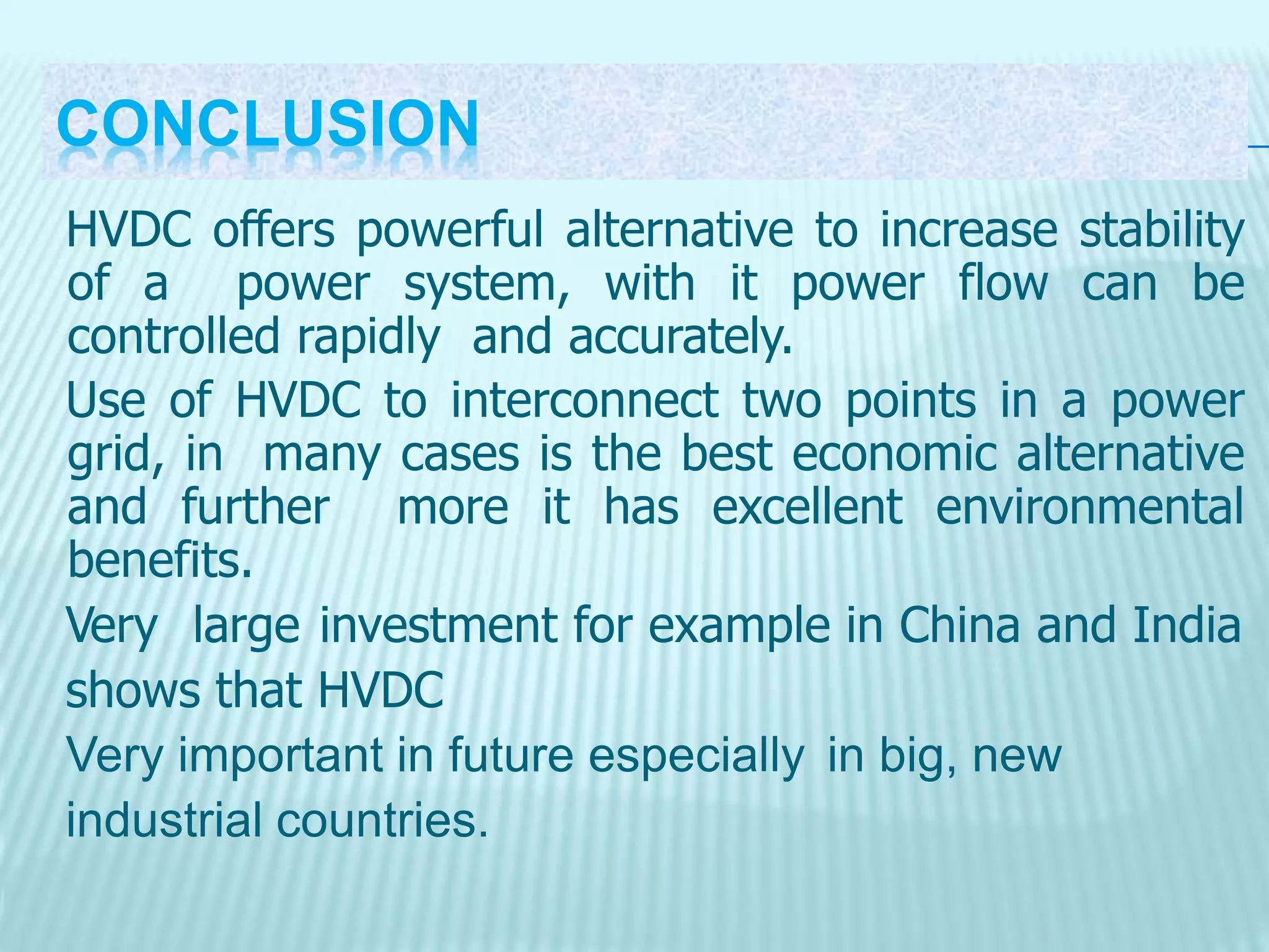 Hvdc transmission system | PPTX | Computer Networking | Computing