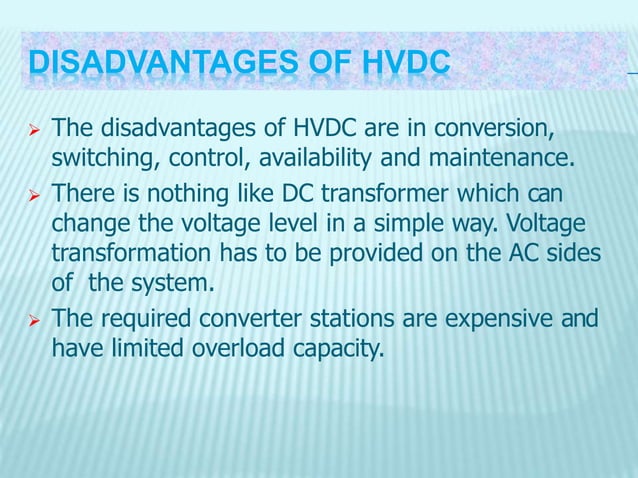 Hvdc transmission system | PPTX | Computer Networking | Computing