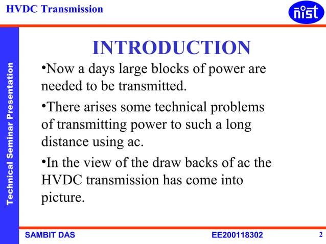 Hvdc transmission | PPT | Computer Networking | Computing