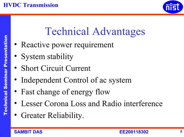 Hvdc transmission | PPT | Computer Networking | Computing