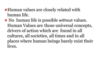 Human Values and Ethics | PPTX