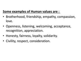 Human Values and Ethics | PPTX