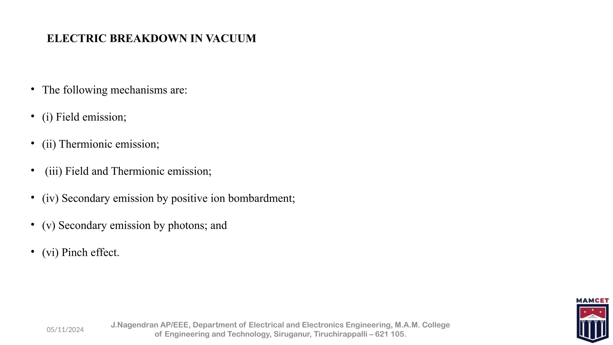 HVE-UNIT-II T4 high voltage engineering.pptx