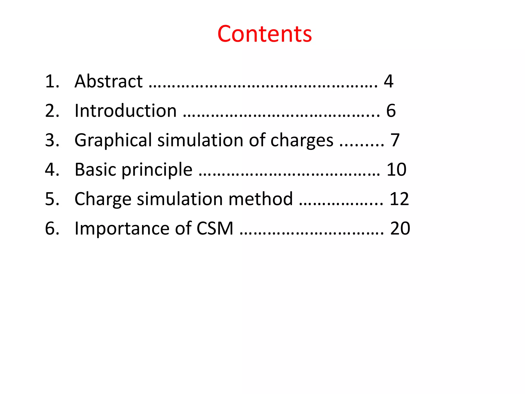 charge simulation method | PPTX
