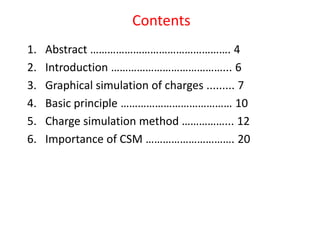 charge simulation method | PPTX