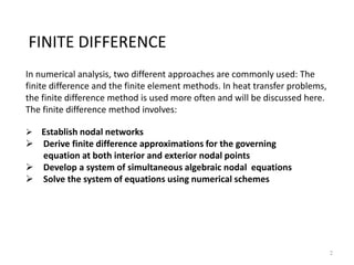 Finite difference method for charge calculation | PPT
