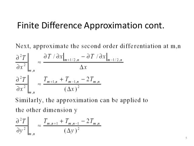 Finite difference method for charge calculation