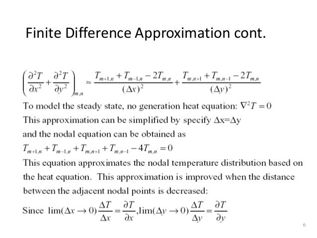 Finite difference method for charge calculation