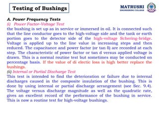 high voltahe testing(Insulators,Bushings,Circuit breaker).pptx