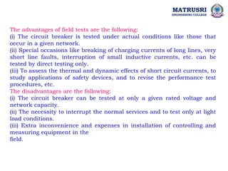 high voltahe testing(Insulators,Bushings,Circuit breaker).pptx