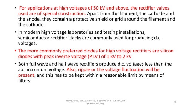 HVE UNIT III GENERATION OF HIGH VOLTAGES AND HIGH CURRENTS.pptx
