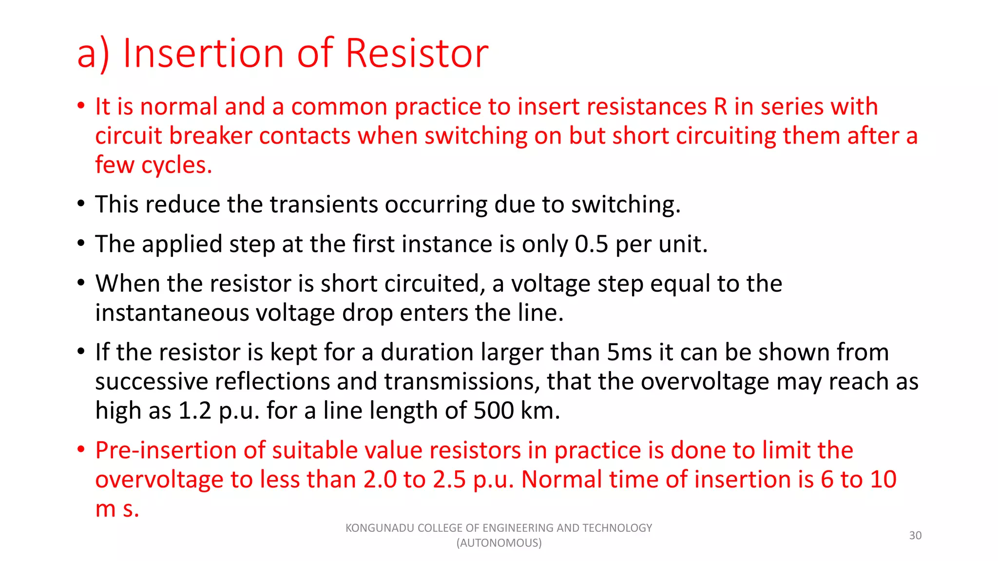 HVE UNIT I OVER VOLTAGES IN ELECTRICAL POWER SYSTEM.ppt