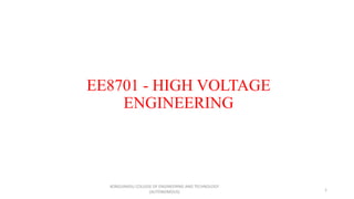 HVE UNIT I OVER VOLTAGES IN ELECTRICAL POWER SYSTEM.ppt