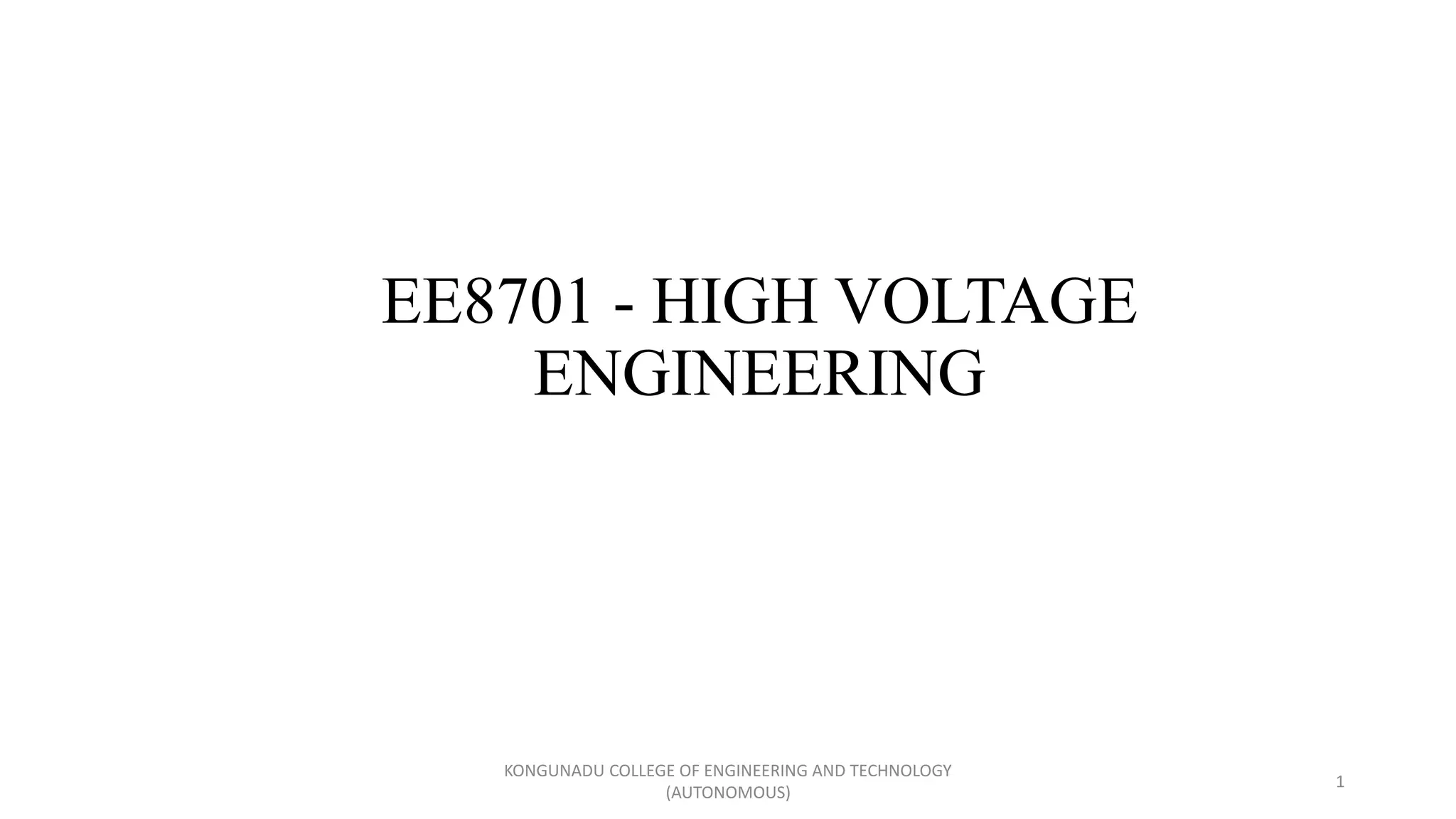 HVE UNIT IV MEASUREMENT OF HIGH VOLTAGES AND HIGH CURRENTS.pptx