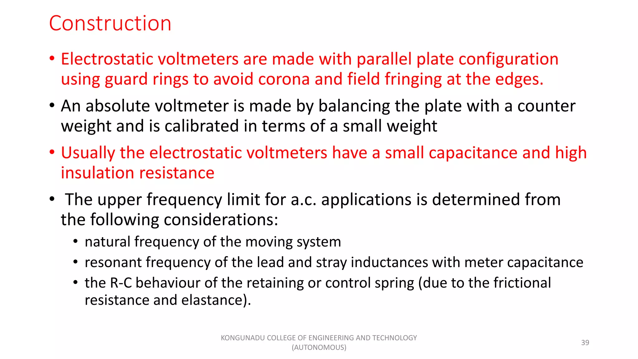 HVE UNIT IV MEASUREMENT OF HIGH VOLTAGES AND HIGH CURRENTS.pptx