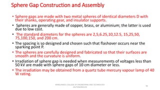 HVE UNIT IV MEASUREMENT OF HIGH VOLTAGES AND HIGH CURRENTS.pptx