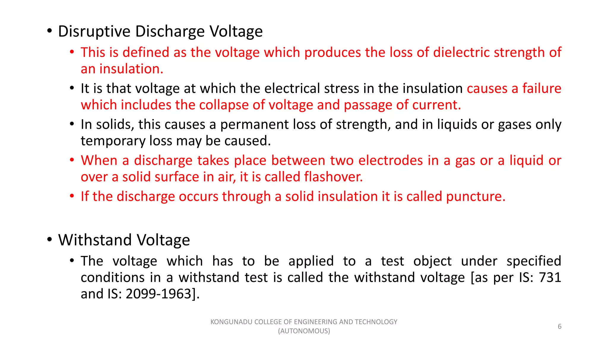 HVE UNIT V HIGH VOLTAGES TESTING AND INSULATION COORDINATION.pptx