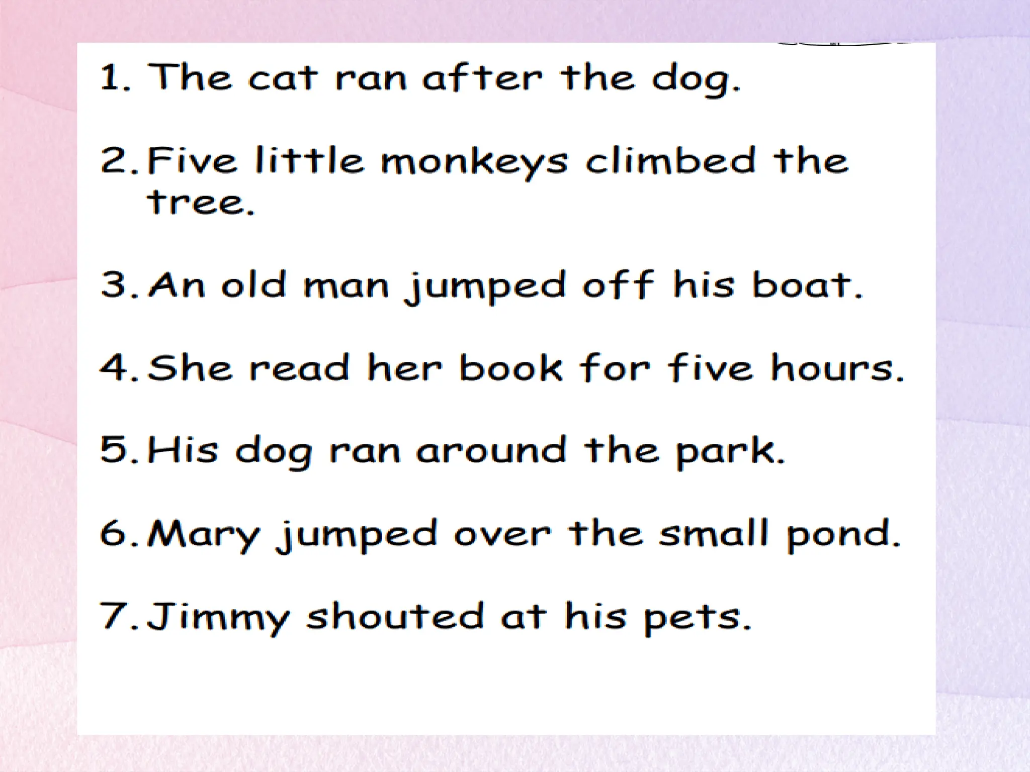 Parts of Speech- Nouns - names of person, place, animal, thing or idea ...