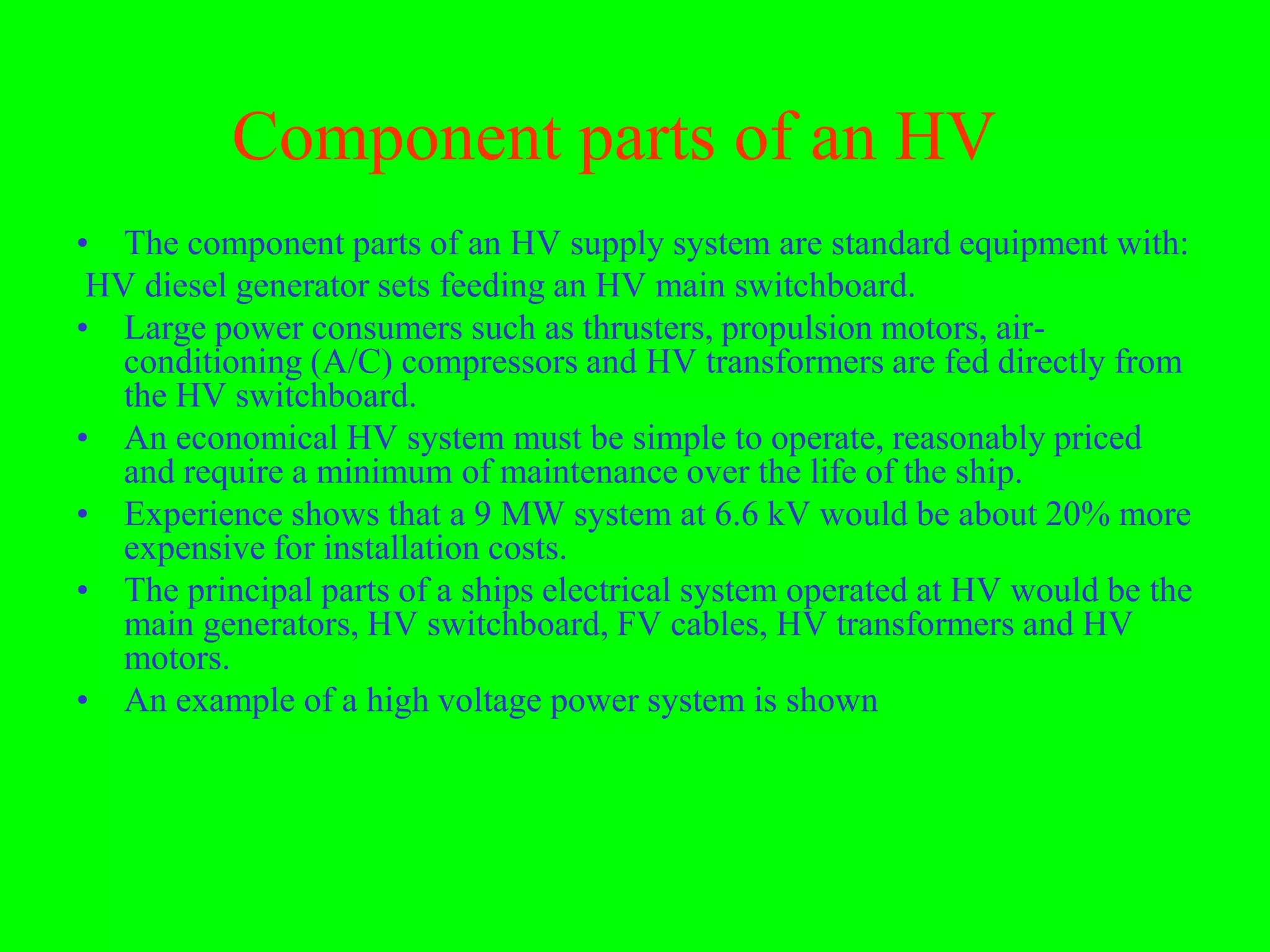 Hv genration transpformation - converson & distribution - revisedl | PPT