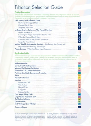 Filteration selection guide | PDF