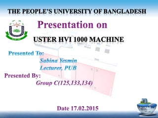 HVI (High Volume Instrument ) | PPTX