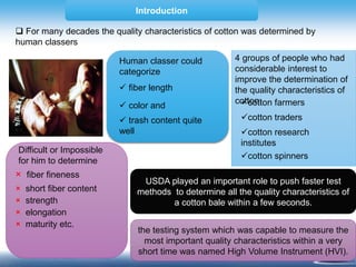 HVI (High Volume Instrument ) | PPTX