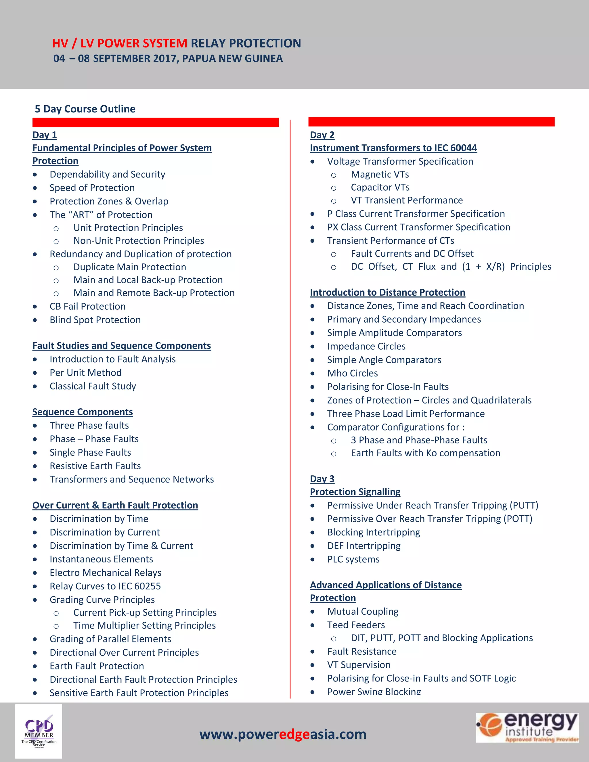 HV / LV POWER SYSTEM RELAY PROTECTION | PDF