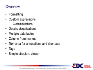 Getting the most out of Tibco Spotfire | PPT