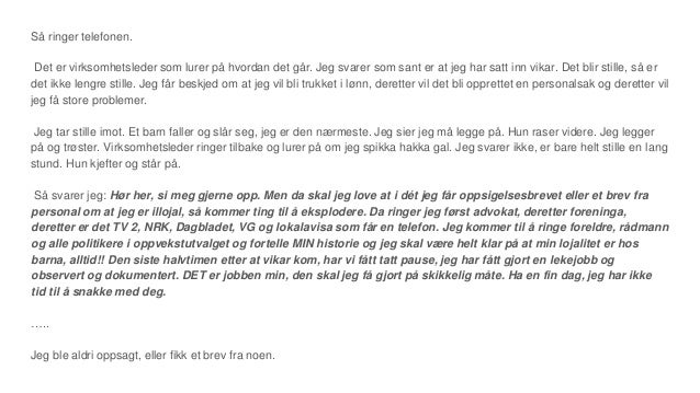 Hvordan Skrive Oppsigelse