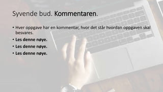 Hvordan skrive et kortsvar | PPT