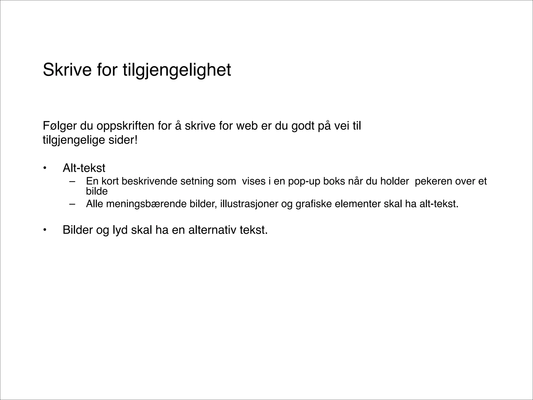 Hvordan skrive for web? | PPT