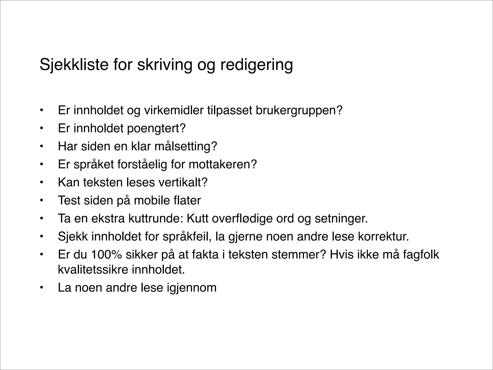 Hvordan skrive for web? | PPT