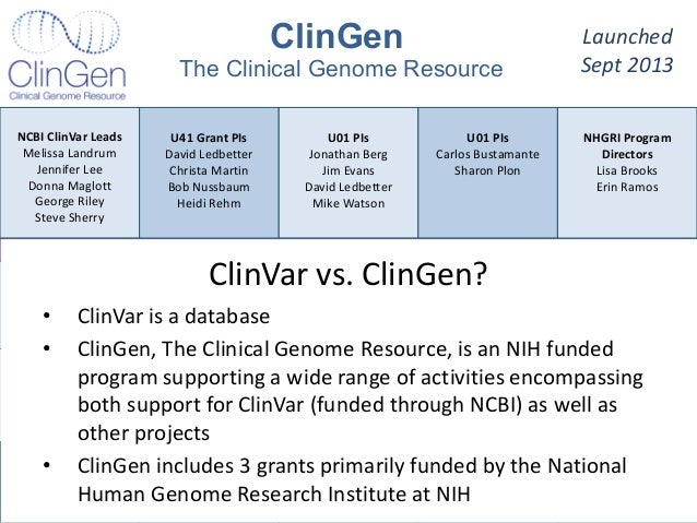 ClinGen: The Clinical Genome Resource - Heidi Rehm