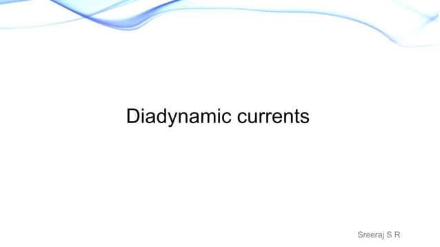 Diadynamic currents, High Voltage Galvanic Stimulation, Micro current ...