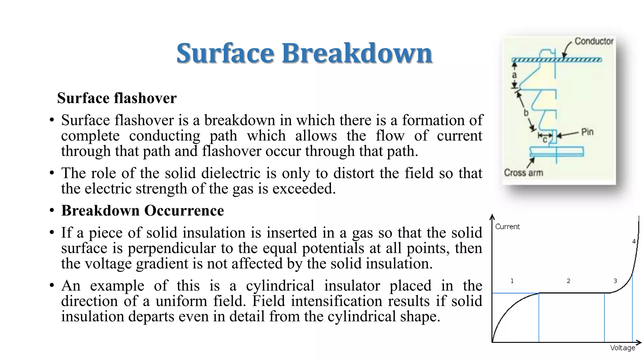 Breakdown due to Internal Discharges and Surface Breakdown | PPTX