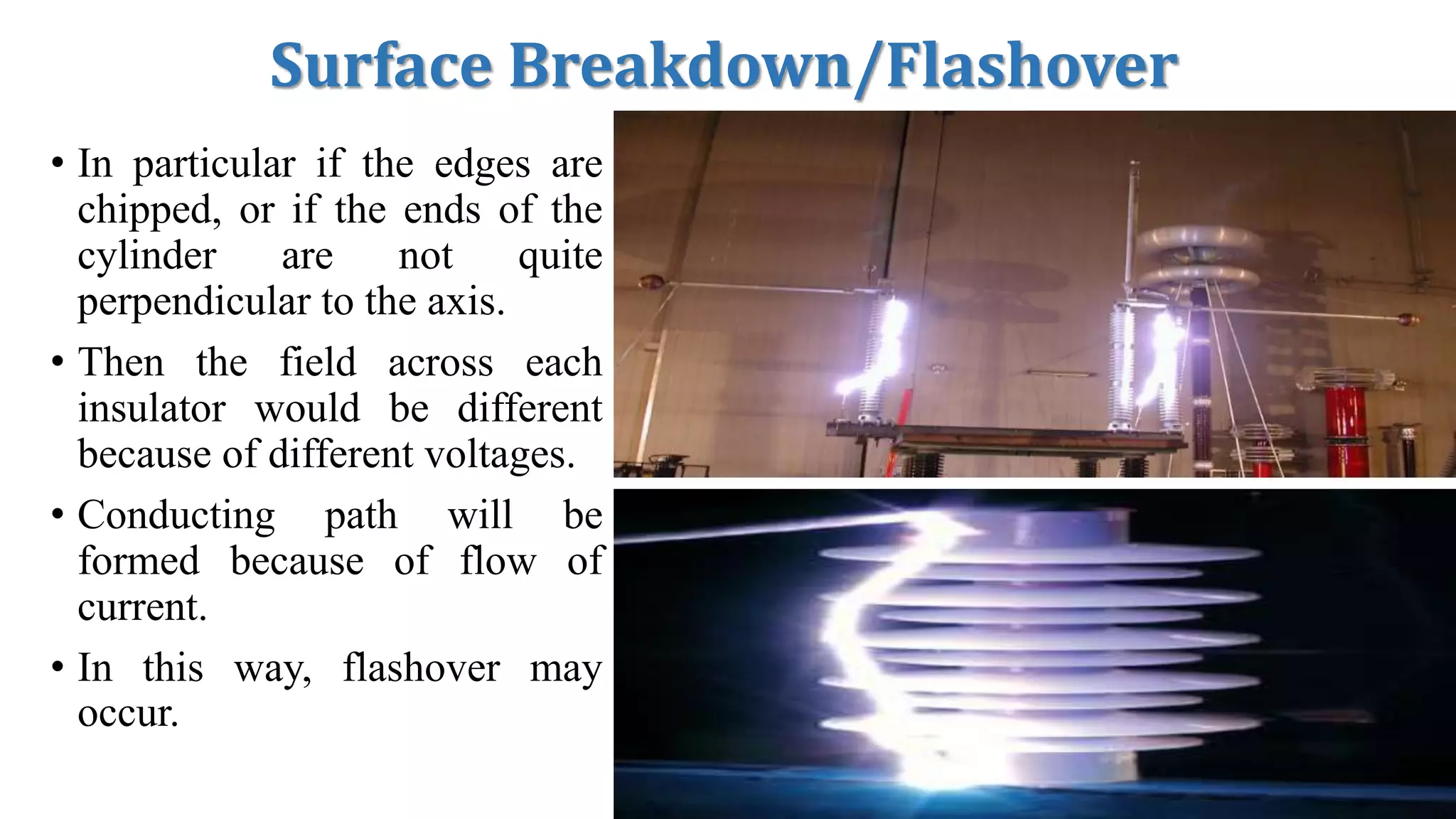 Breakdown due to Internal Discharges and Surface Breakdown | PPTX