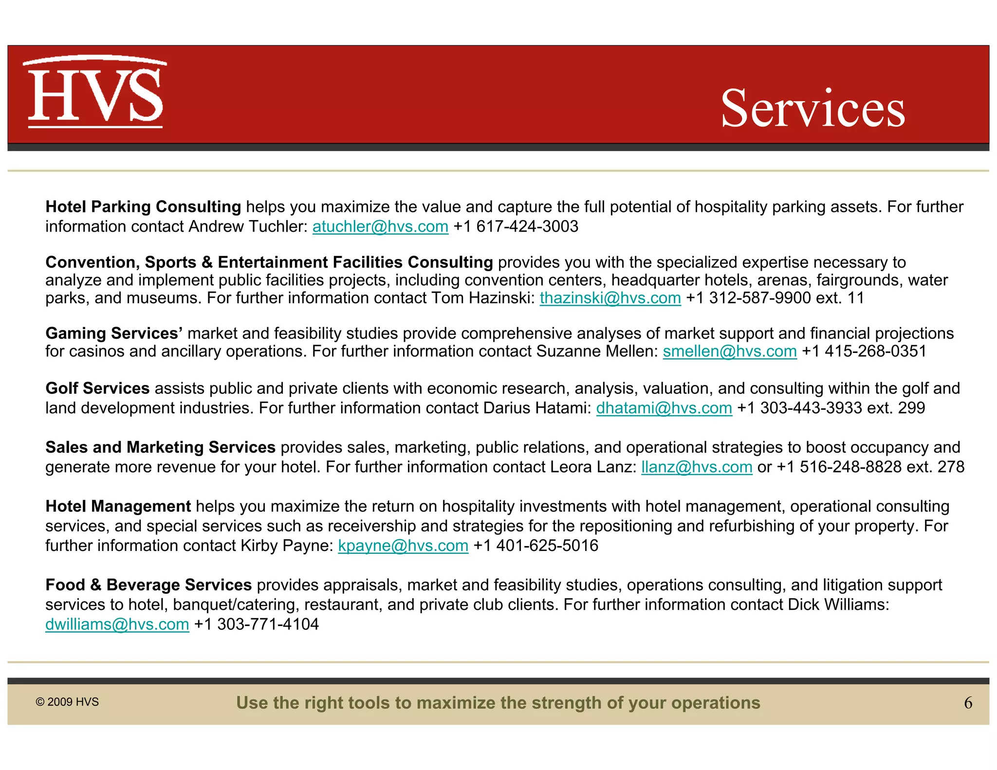 HVS Global Brochure | PDF