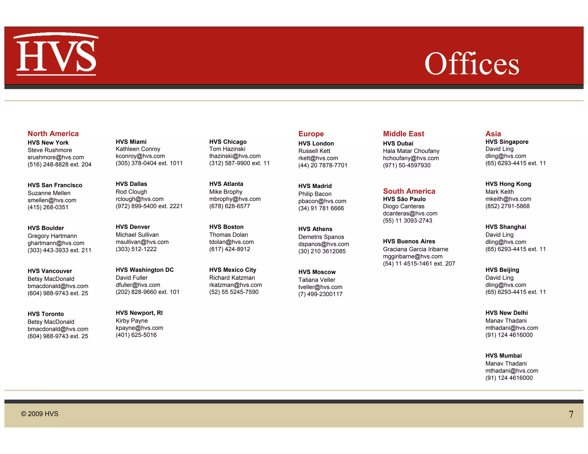 HVS Global Brochure | PDF