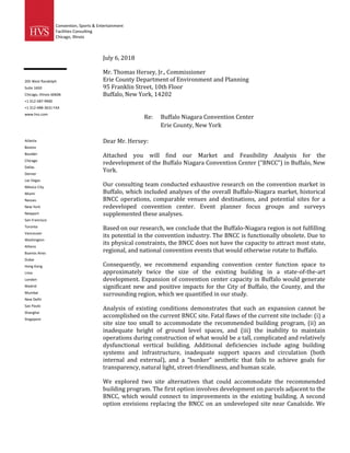 Buffalo Niagara Convention Center study | PDF