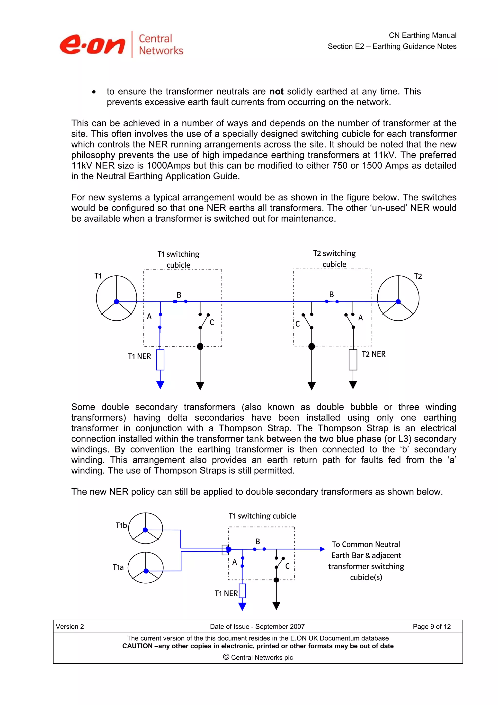 HV Substation Earthing Guide - Central Networks | PDF