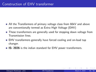 High voltage power transformer construction | PDF