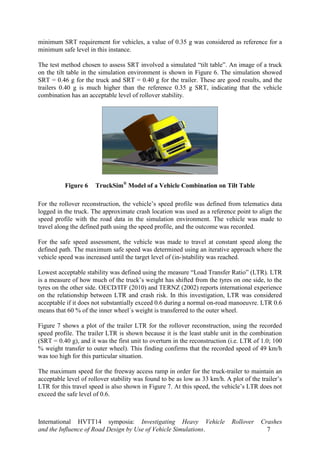 Investigating Heavy Vehicle Rollover Crashes and the Influence of Road ...