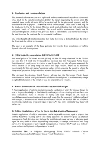 Investigating Heavy Vehicle Rollover Crashes and the Influence of Road ...