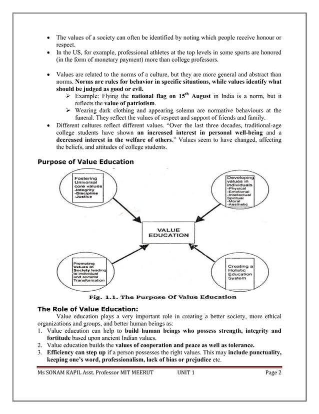 Human Values unit 1 | PDF